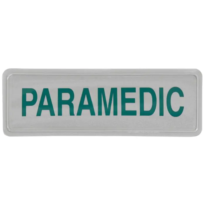 Paramedic Badge PARAMEDIC Digitally Printed Encapsulated Badge