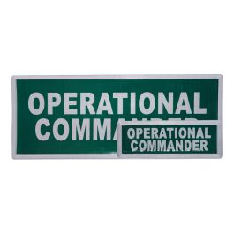 Reflective Operational Commander Badge – Hook & Loop - Niton999